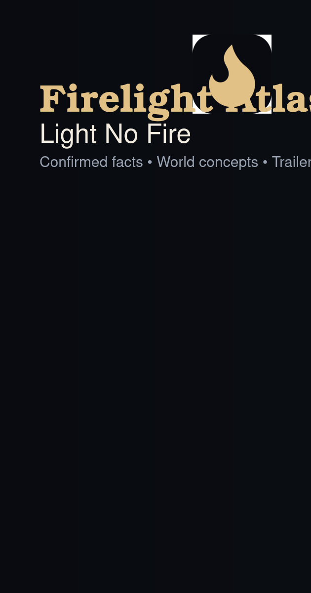 Firelight Atlas | Light No Fire confirmed facts & trailer breakdown
